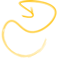 Yellow Hand-Drawn Twisted Arrow on Transparent Background - Download ...