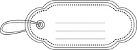 Blank Label Shape with Transparent Background for Retail Design ...