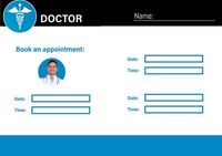 Doctor Appointment Schedule Template with Date and Time Fields from ...
