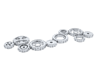 Grey Metallic Cogs on Transparent Background for Industry Concepts ...