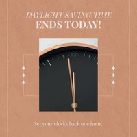 Daylight Saving Time Reminder with Clock Close-Up - Download Free ...