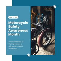Motorcycle Safety Awareness Month Promotional Graphic - Download Free ...
