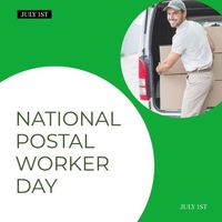 National Postal Worker Day Celebration with Delivery Man - Download ...