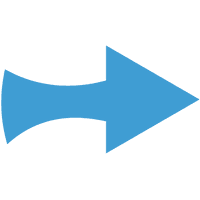 Big Blue Arrow on Transparent Background for Directional Signage ...