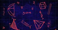 Floating Mathematical Formulas on Dark Grid Background - Download Free ...