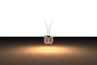 Floating Light Bulb on Transparent Background for Creative Ideas ...