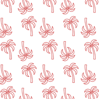 Pattern of Red Palm Trees on Transparent Background for Nature and ...