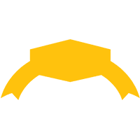 Yellow Badge with Hexagonal Top on Transparent Background - Download ...