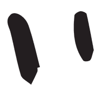 Black Smudge Shapes on Transparent Background with Copy Space ...