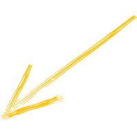 Yellow Hand-Drawn Arrow on Transparent Background - Download Free PNG ...