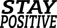 Stay Positive Text on Transparent PNG Illustration - Download Free PNG ...
