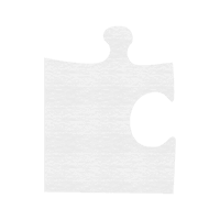 Single White Puzzle Piece Digital on Transparent Background - Download ...