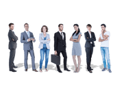 Diverse Business People Standing on Transparent Background - Download ...