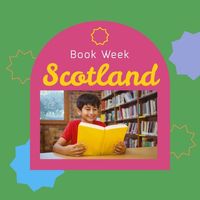 Book Week Scotland Promotion with Smiling Child Reading - Download Free ...