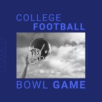 College Football Bowl Game with Raised Helmet - Download Free Template ...