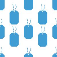 Seamless Blue Tag Labels on Transparent Background Vector - Download ...