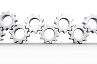 Transparent Silver Cogs for Engineering Concepts - Download Free PNG ...