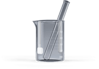 Transparent Empty Glass Beaker with Floating Test Tube - Download Free ...