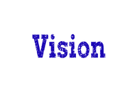 Transparent Vision Text Logo in Bold Blue Font - Download Free PNG from Pikwizard