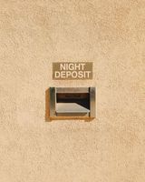 Night Deposit Box on Stucco Wall - Download Free Image from Pikwizard