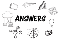 Transparent PNG Media Icons with Answers Text for Business Concepts ...