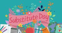 Substitute Day Celebration with School Supplies Illustration - Download ...