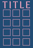 Blank Template with Grid Frames Ideal for Collages or Business Layouts ...