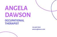 Occupational Therapist Minimalist Business Card Design - Download Free ...