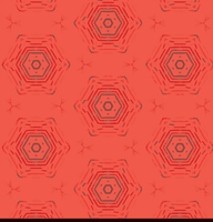 Red Digital Hexagonal Pattern on Transparent Background - Download Free ...