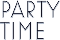 Transparent PNG Party Time Text Design Overlapping - Download Free PNG ...