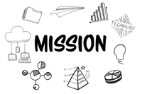 Business Mission Symbols on Transparent Background for Planning ...