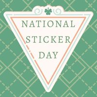 Festive Template for National Sticker Day Celebration - Download Free ...