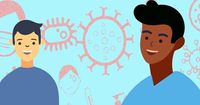 Celebrating Mens Health Week with Smiling Characters and Virus Cells ...