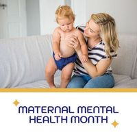 Mother and Baby Promoting Maternal Mental Health Month Awareness ...
