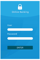 Online Banking Login Screen Transparent Digital Illustration - Download ...