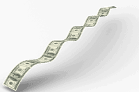 Flowing dollars in wave patterns on transparent background - Download ...
