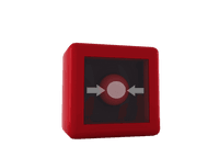 Red Push Button Box With Arrows on Transparent Background - Download ...