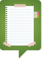 Transparent Speech Bubble with Blank Paper and Taping Pattern for Note ...