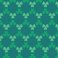 Seamless Green Shamrock Pattern on Transparent Background - Download ...