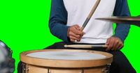 Drummer Playing Snare Drum with Green Screen Background - Download Free ...