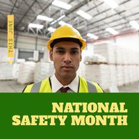 Worker Promoting National Safety Month in Warehouse - Download Free ...