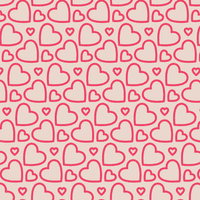Seamless Heart Pattern on Transparent Background Vector Illustration ...