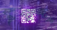 QR Code Overlay on World Map with Digital Data - Download Free Image ...