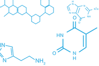Blue Chemical Diagrams on Transparent Background for Science Projects ...