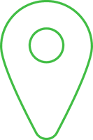 Big Green Map Pin Illustration on Transparent Background for Location ...