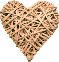 Transparent Wicker Heart Shape Craft for Love and Romance Themes ...