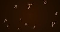 Floating Alphabet Letters on Dark Brown Background - Download Free ...