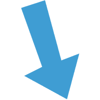 Blue Downward Arrow on Transparent Background Vector Illustration ...