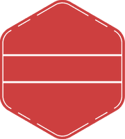 Transparent Red Hexagonal Badge Template with Copy Space - Download ...