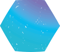 Blue Hexagon on Transparent Background for Design Concepts - Download ...